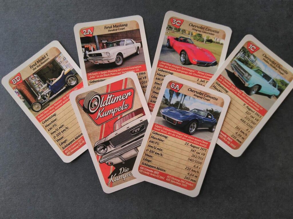 Auto Quartett: Spielkarten für Autoliebhaber - MeinSpiel.de