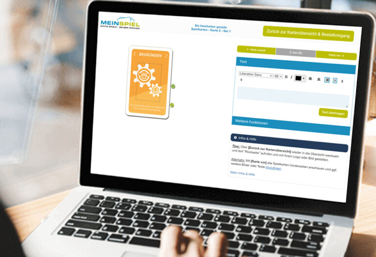 Delegation Cards gestalten und drucken - MeinSpiel.de