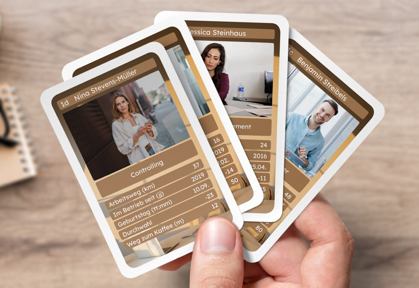 Kollegen-Quartett-Karten gestalten und drucken - MeinSpiel.de