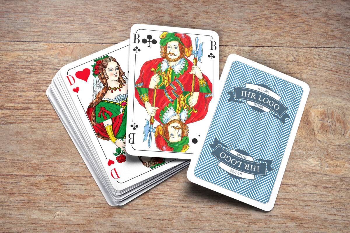 Rommé Karten mit Werbeaufdruck & Logo drucken - MeinSpiel.de