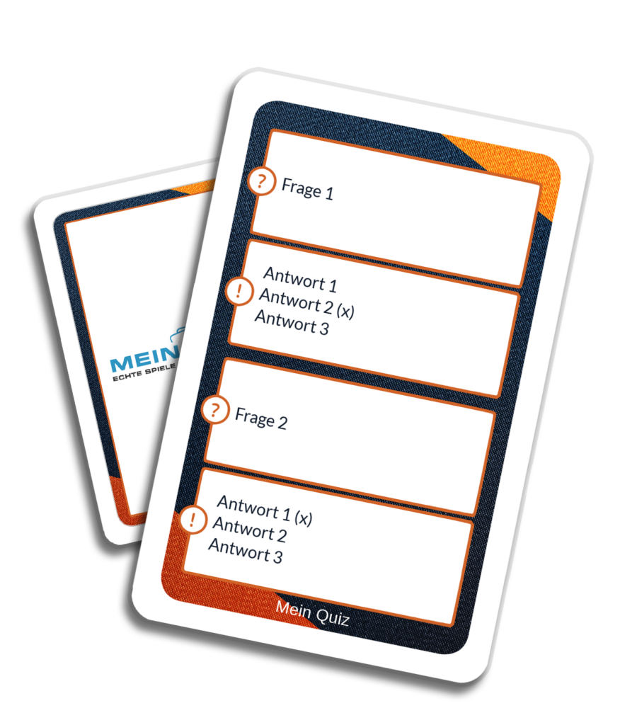 Quiz-Karten selbst gestalten und drucken - MeinSpiel.de