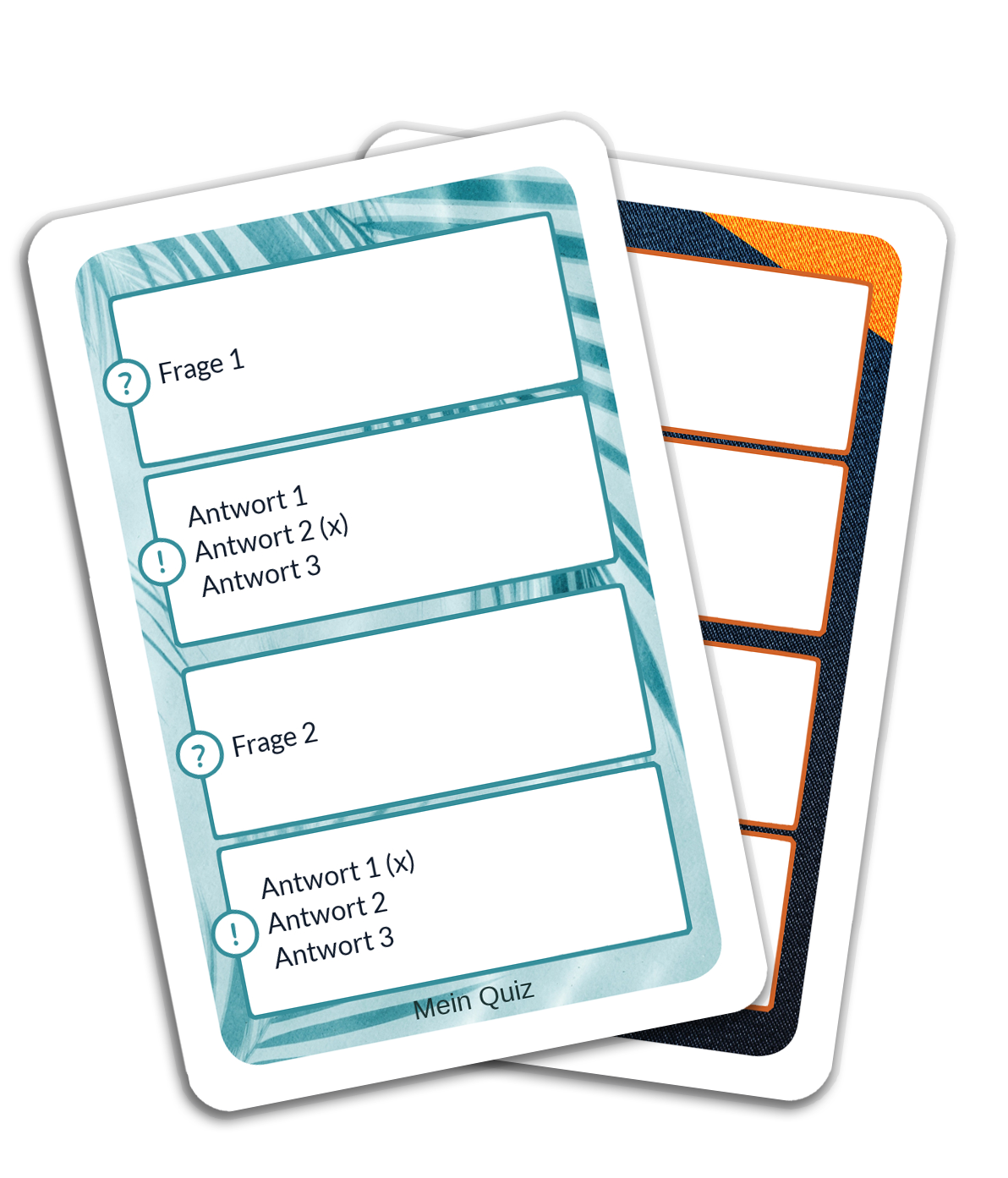 Quiz-Karten individuell erstellen & drucken - MeinSpiel.de
