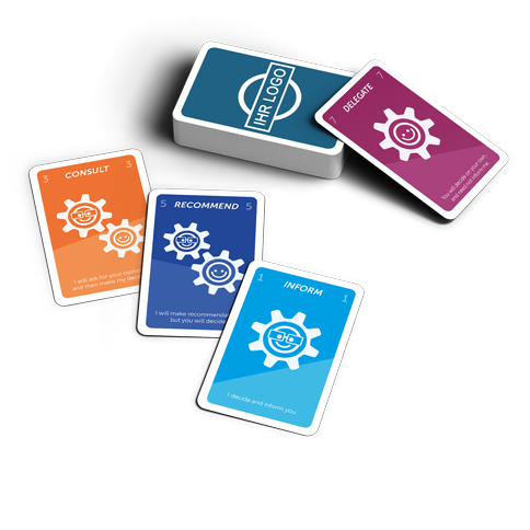 Delegation Cards oder Delegation Karten im Pokerformat mit Logo bedrucken