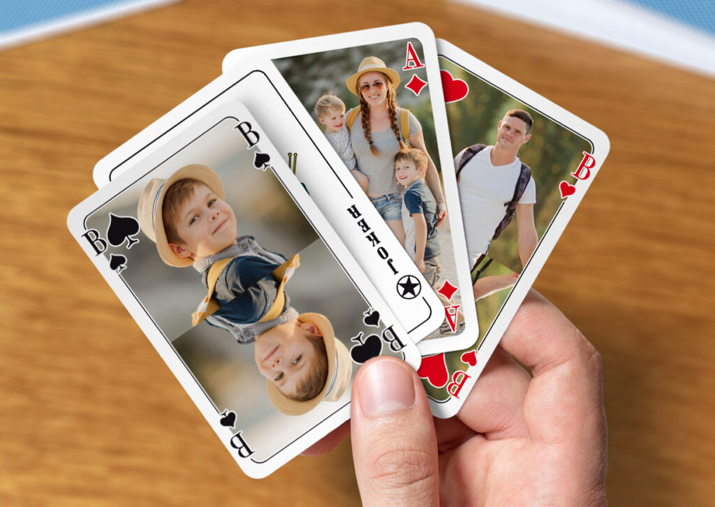 Kartenspiele & Spielkarten mit eigenen Fotos gestalten + drucken