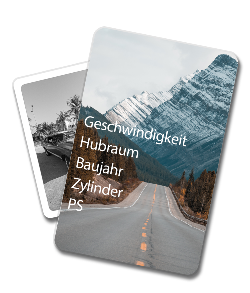 Quartett-Karten gestalten und drucken - MeinSpiel.de