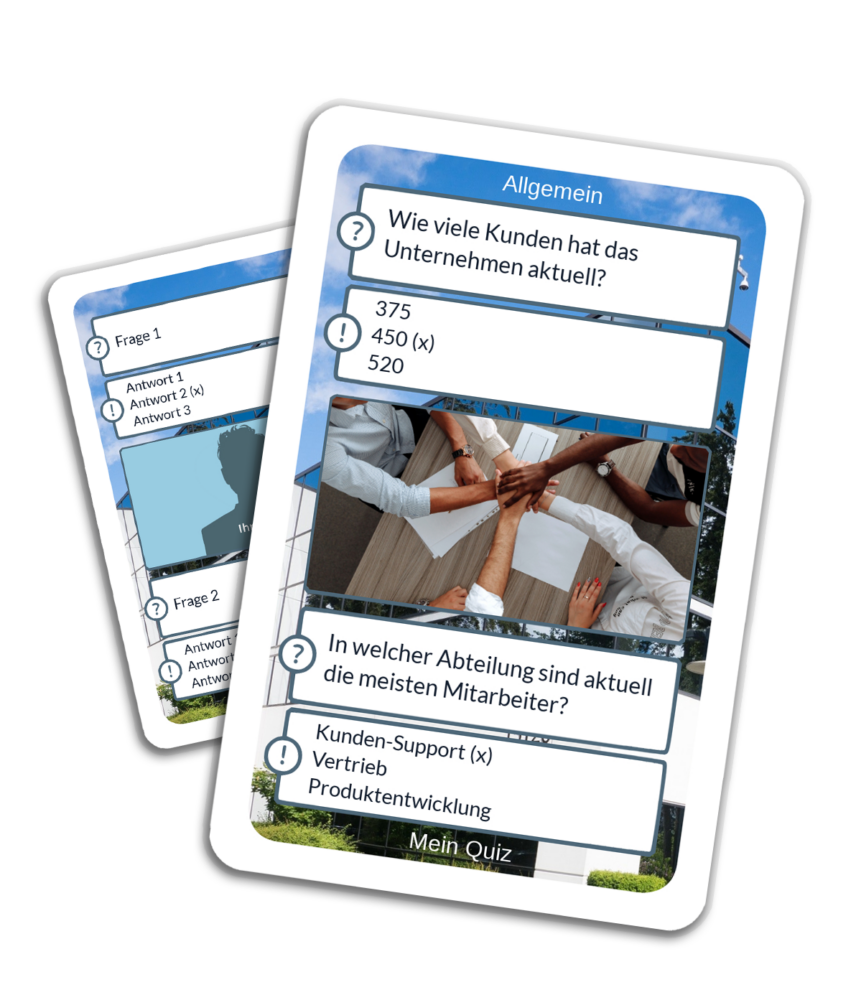 Quiz-Karten individuell erstellen & drucken - MeinSpiel.de